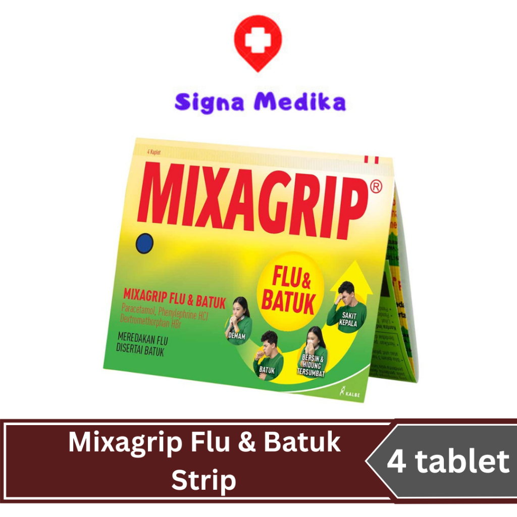 Jual Mixagrip Flu & Batuk Strip Isi 4 Tablet - Obat Batuk Pilek ...