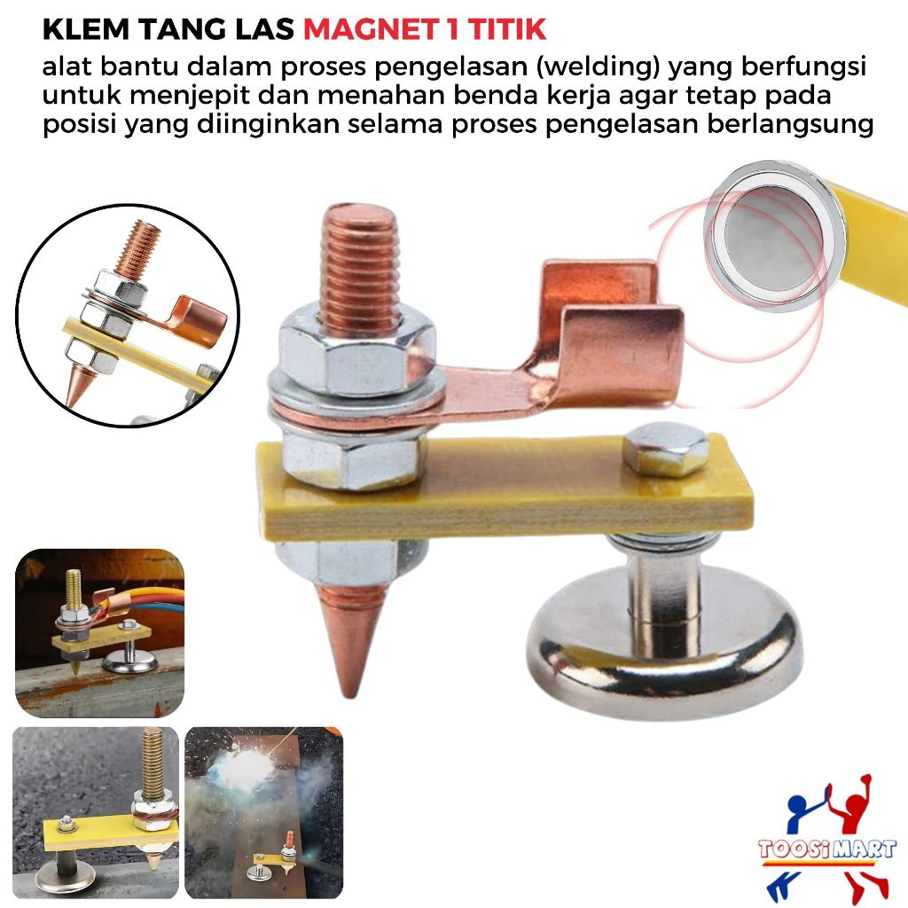 Jual Klem Tang Las 1 Titik Modern Praktis /GROUND LAS Magnet 1 TITIK ...