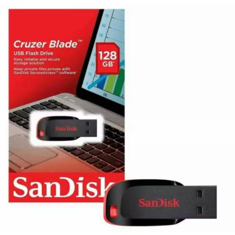 Jual Sandisk Cruzer Blade 128GB SDCZ50 Original Flashdisk 128 GB ...