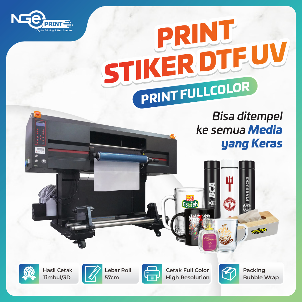 Jual Print Stiker DTF UV/Print Full Color | Shopee Indonesia