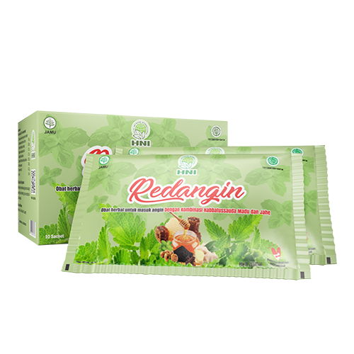 Jual Redangin HNI per-Box 10 sachet Obat Herbal Meredakan Masuk Angin ...