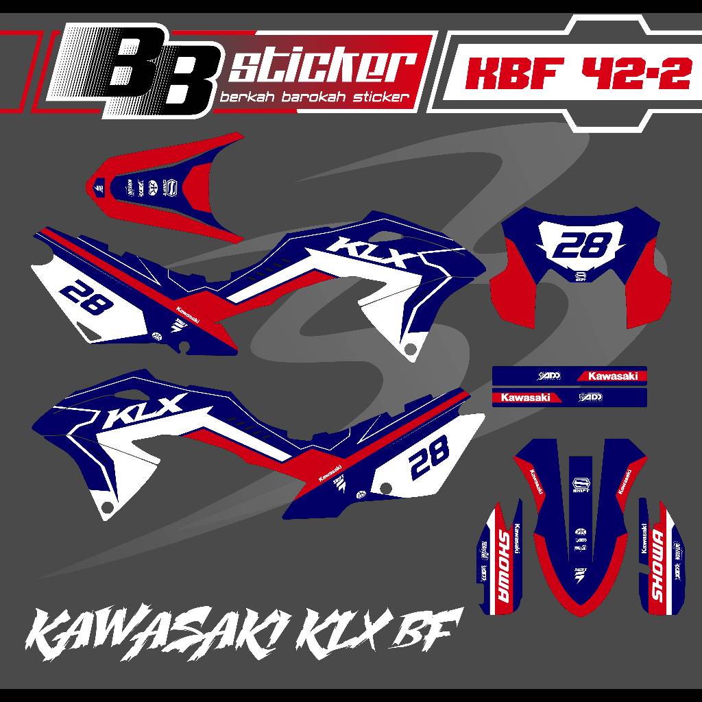 Jual Stiker Motor KLX BF 150 Terbaru – Desain Eksklusif & Sporty KBF 42 ...