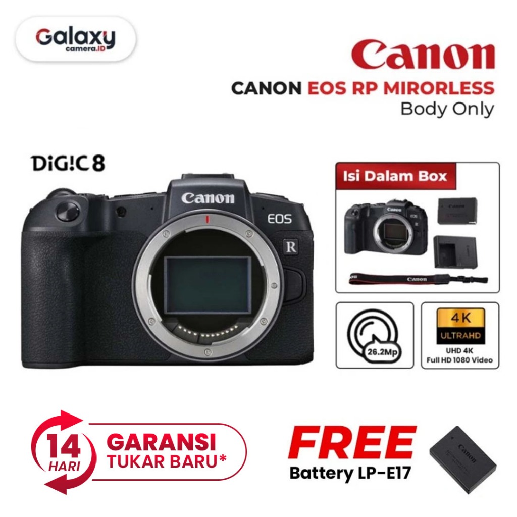 Jual Canon EOS RP Body Only Garansi Resmi | Shopee Indonesia
