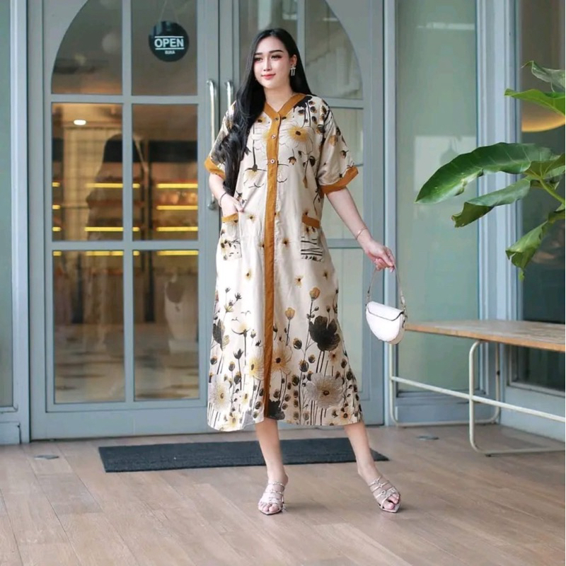 Jual DASTER PIYAMA PERI JUMBO KANCING BUSUI KANRONG DEPAN MOTIF TERBARU ...