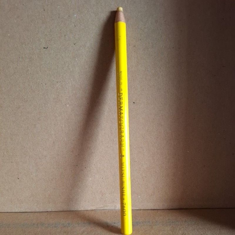 Jual pensil kaca/ dermatograph mitsubishi kuning For skin, glass, metal ...