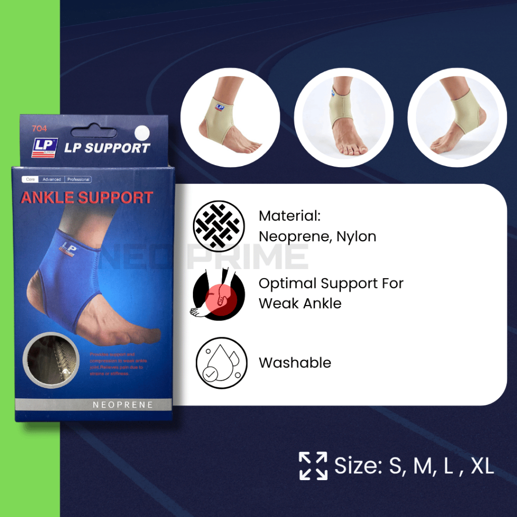 Jual Ankle Support LP 704 Neoprene | Deker Pelindung Engkel Kaki Cidera ...