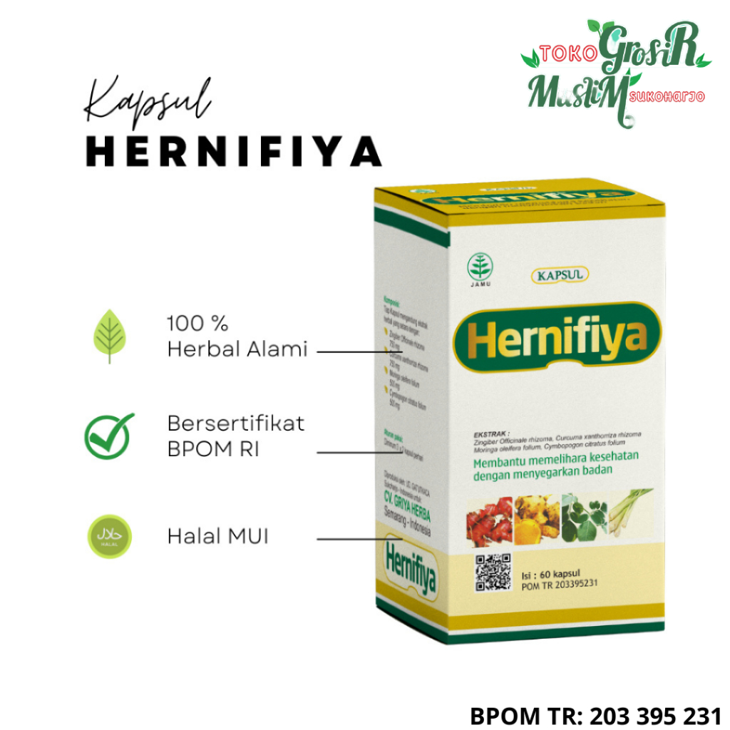 Jual Obat herbal hernia turun bero Kapsul Hernifiya Herb Alami ...