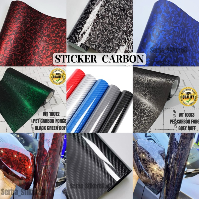 Jual Stiker Karbon Motor Skotlet Motif 50Cm x 50Cm Wraptech premium ...