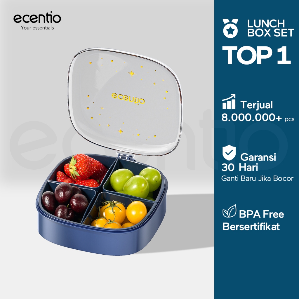 Jual ecentio food container simpan buah bumbu dapur dan daging desain ...