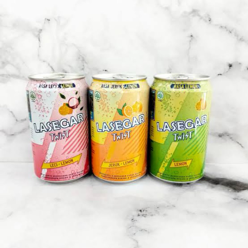 Jual Lasegar twist rasa lemon, leci-lemon, dan jeruk-lemon 320 ml ...