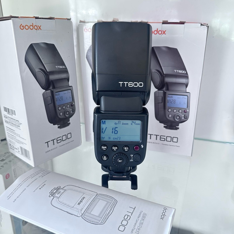 Jual Flash Godox TT600 Universal Support HSS FULLSET LIKE NEW | Shopee ...