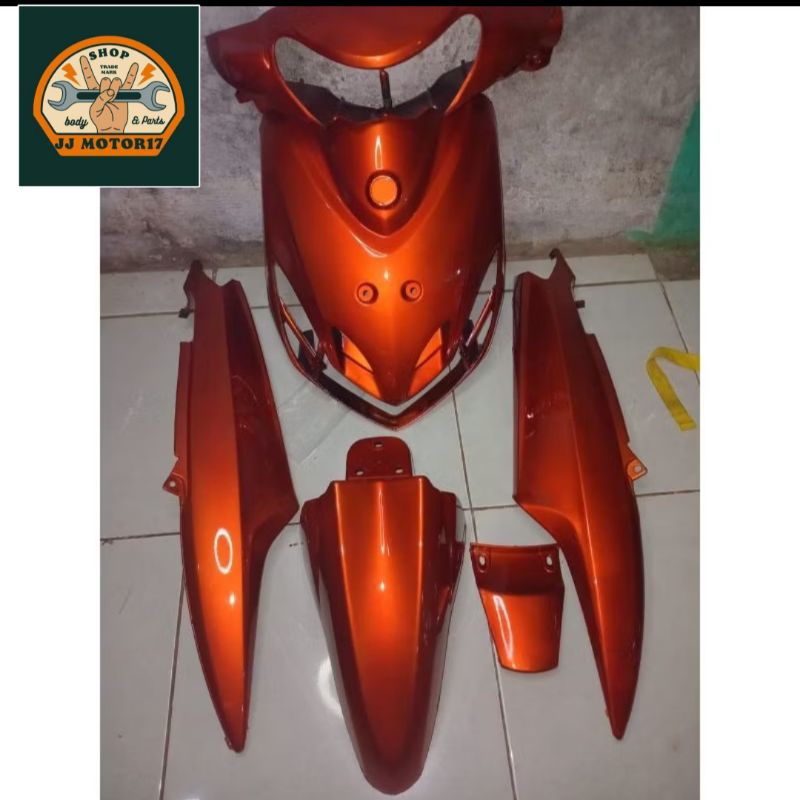 Jual COVER BODY HALUS MIO SMILE WARNA ORANGE CANDY | Shopee Indonesia