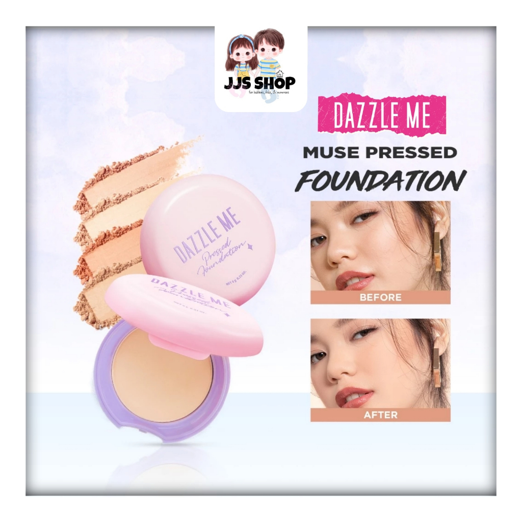 Jual DAZZLE ME Muse Pressed Foundation | Long Lasting Filter Like ...