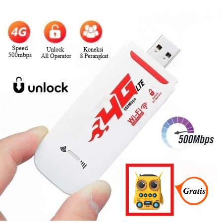 Jual Modem WIFI USB 4g All Operator LTE Modem USB 500Mbps Modem Mifi ...