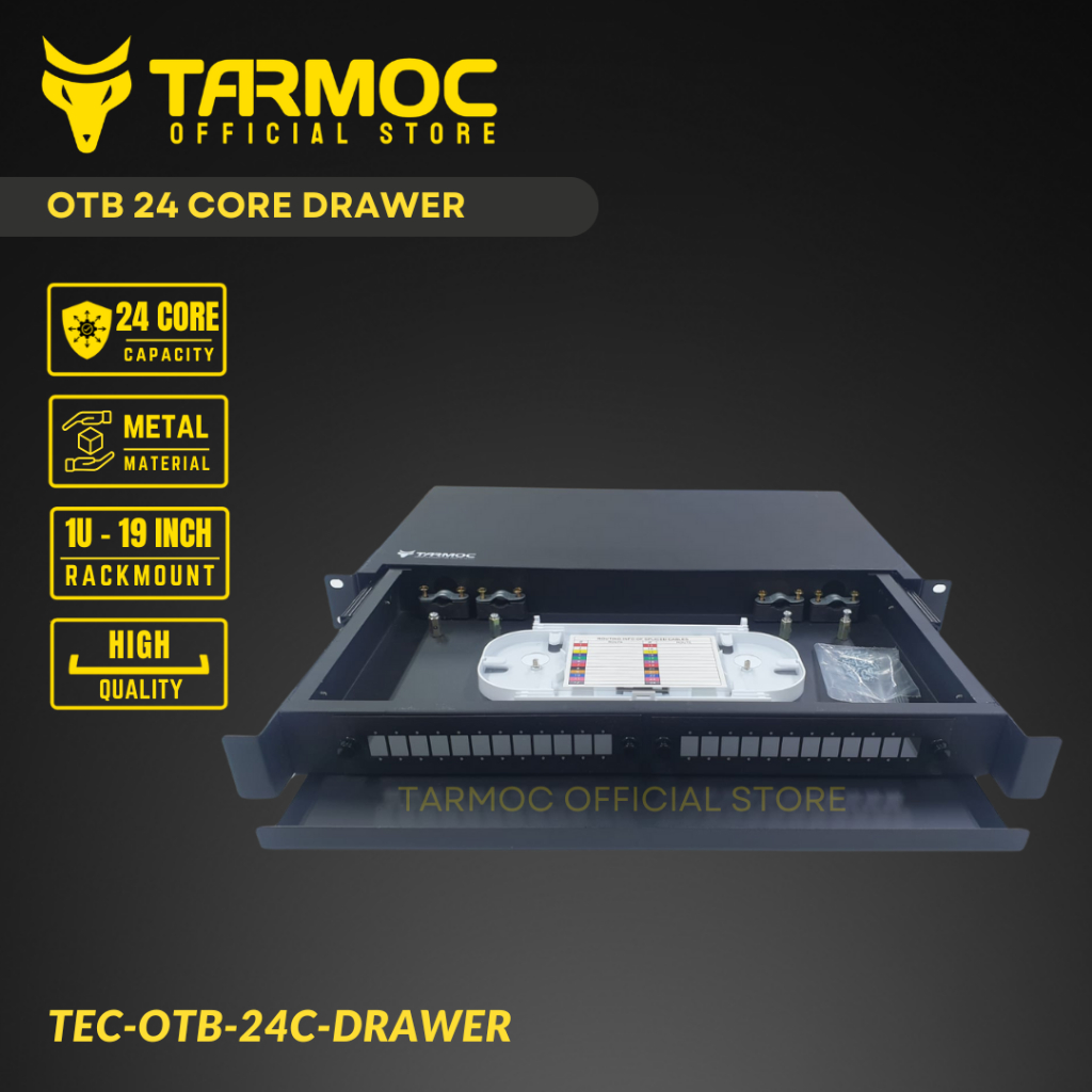Jual Tarmoc TEC-OTB-24C Fiber Optic OTB 24 Core SC | 1U OTB 24C Drawer ...