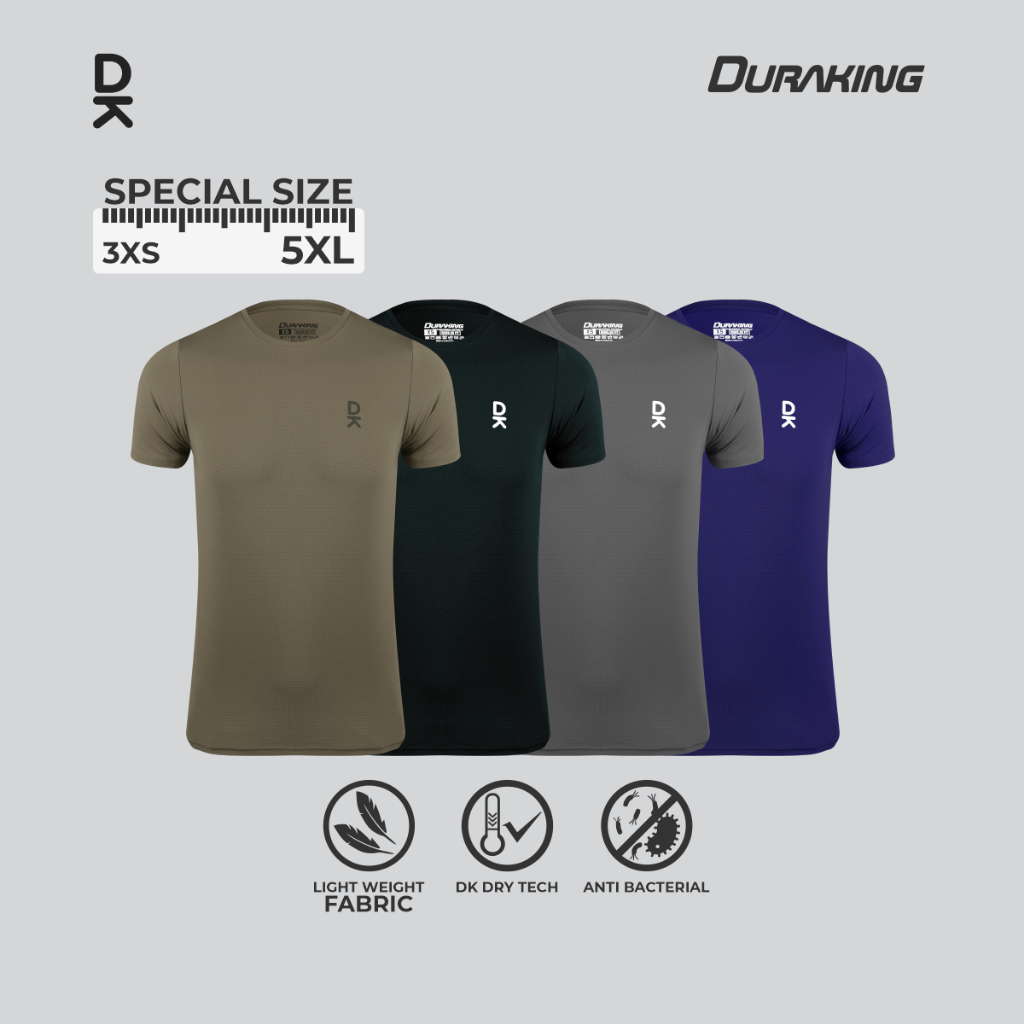 Jual Duraking Jersey Olahraga Pria Light Weight Basic - Special Size ...