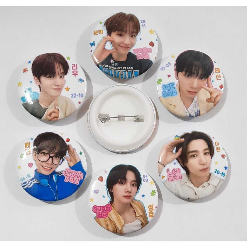 Jual Freebies Kpop PIN BROS BND Boy Next Door Full member OT6 (harga di etalase ini harga 6 buah ...