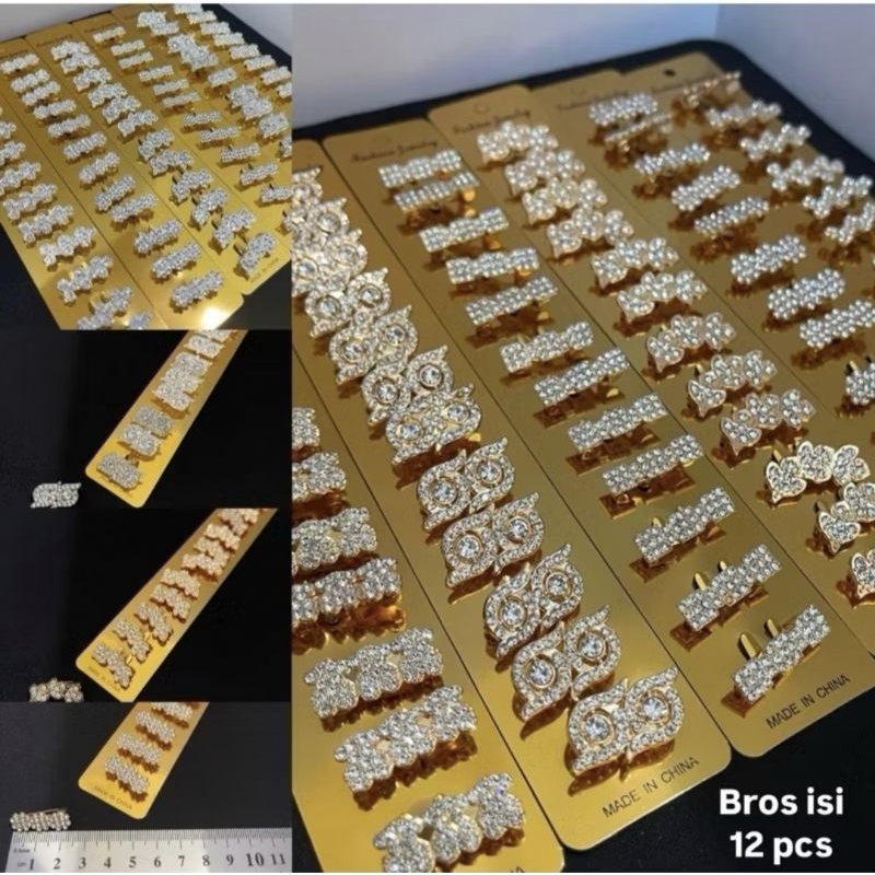 Jual ISI 12/ isi6 Bros dagu hijab/Bros hijab elegan/Bross tanpa ring ...