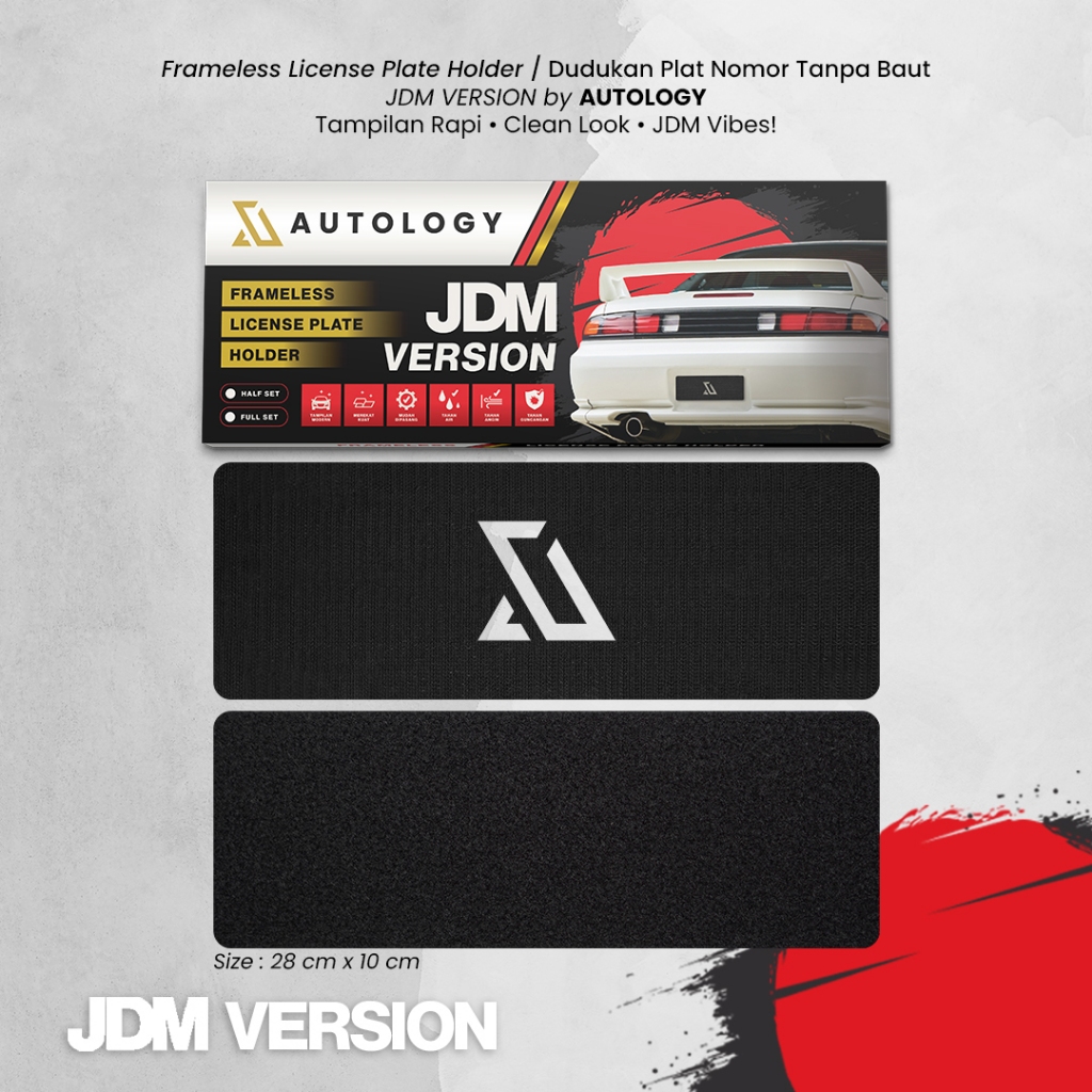 Jual Autology Frameless Plat JDM Version | Tatakan Plat Nomor Mobil ...