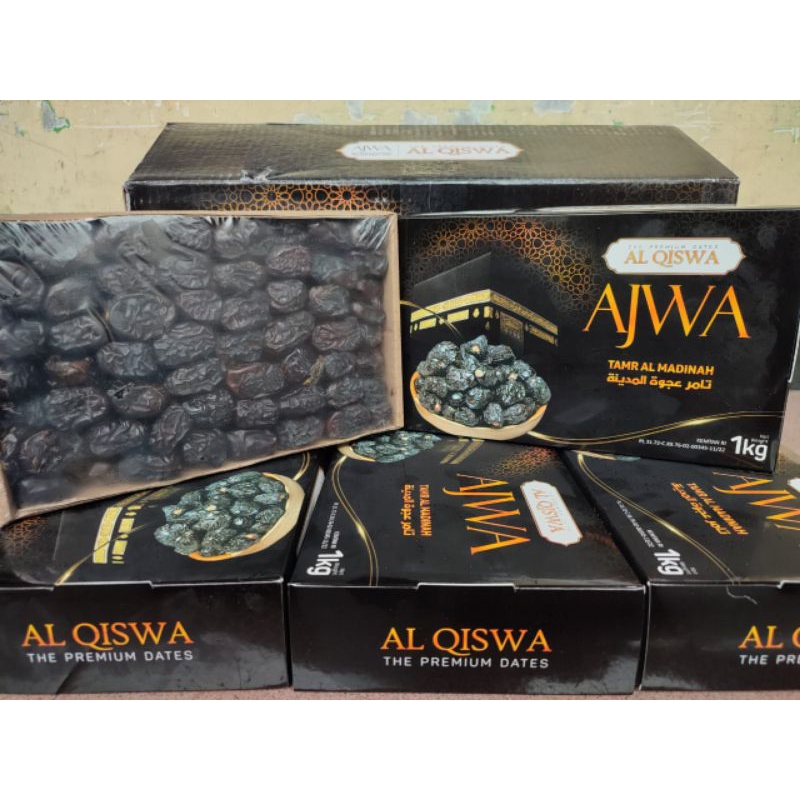 Jual Kurma Ajwa Al Qiswa 1kg,Kurma Nabi premium | Shopee Indonesia