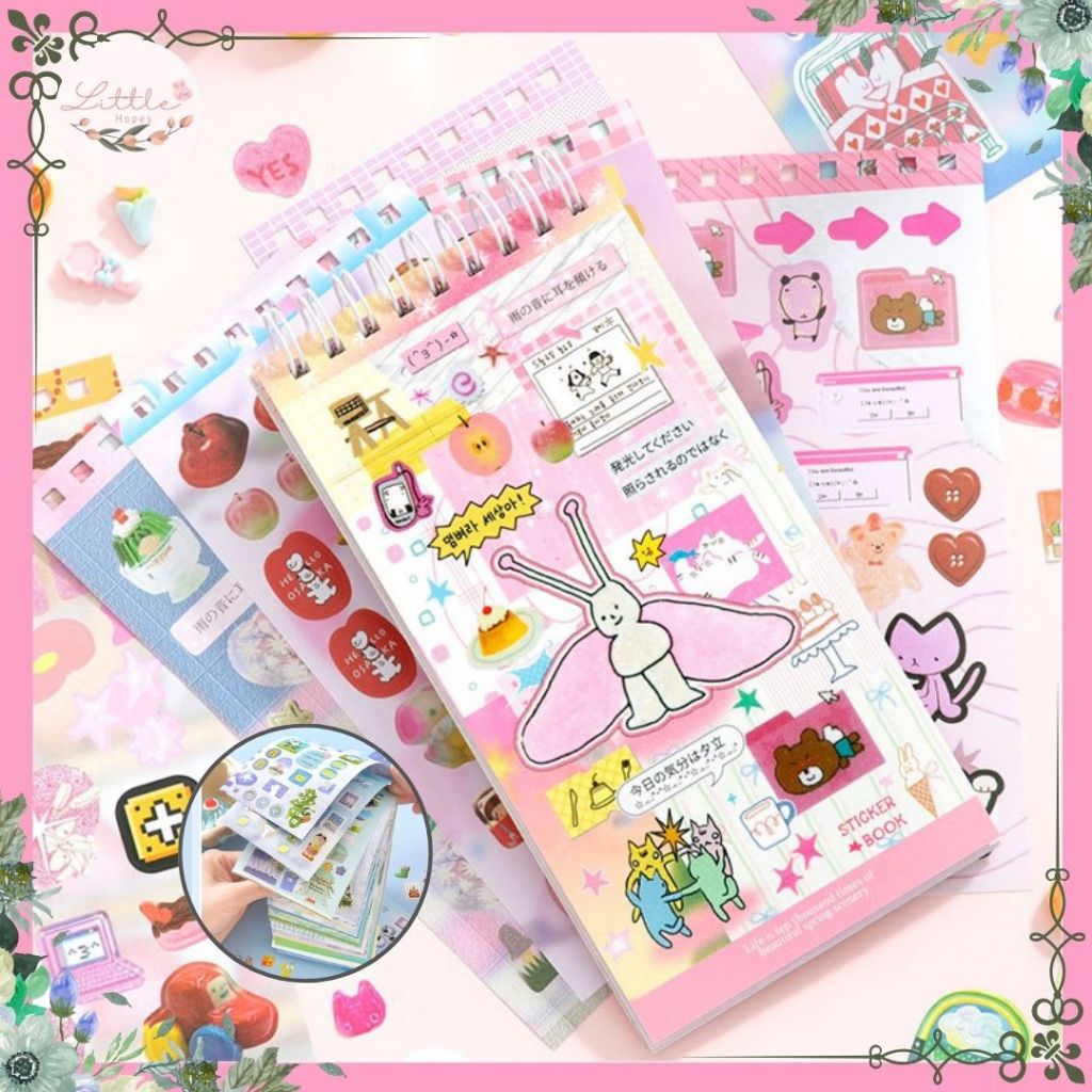 Jual STICKER BOOK Binder Cute Moments Japanese Journal DIY Diary ...
