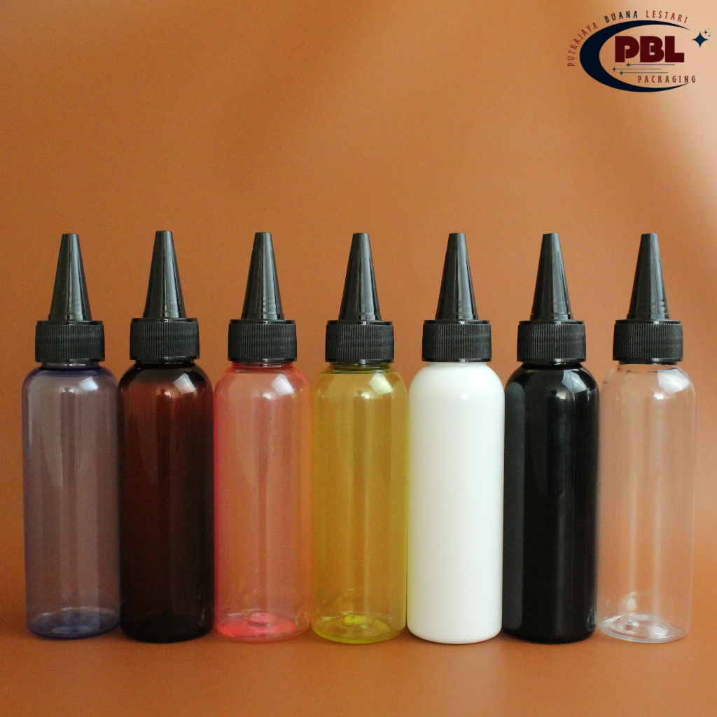 Jual Botol Kerucut 100ml Pet Varian/ Botol Tinta 100ml / Botol Tetes ...