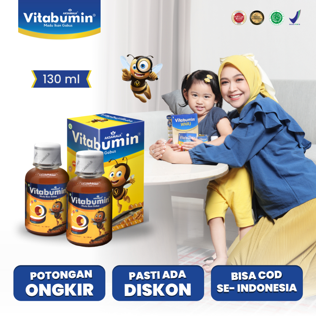 Jual PAKET HEMAT TERMURAH 2 BOTOL VITABUMIN | Madu Ikan Gabus Madu Penambah Nafsu Makan Anak ...