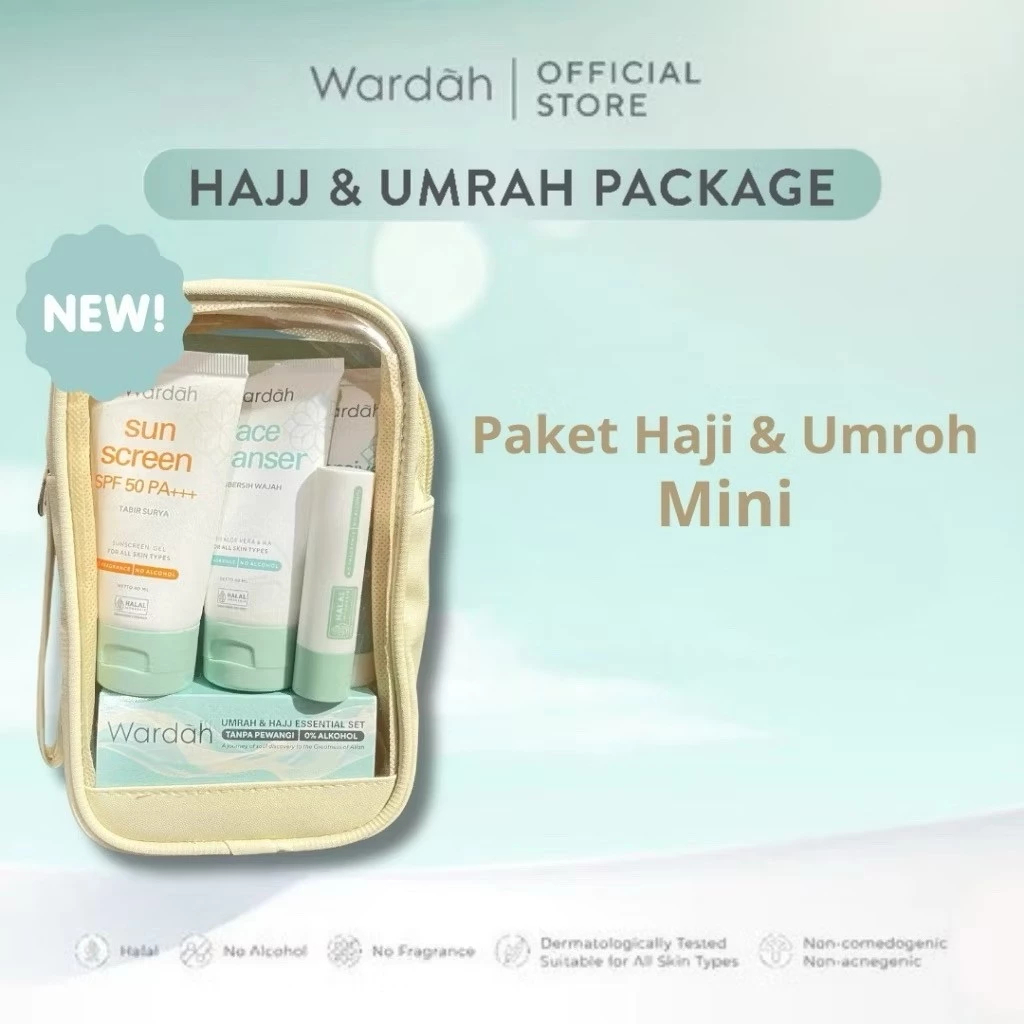 Jual MFI - Wardah Paket Haji & Umroh (Mini) Esential Kit | Shopee Indonesia