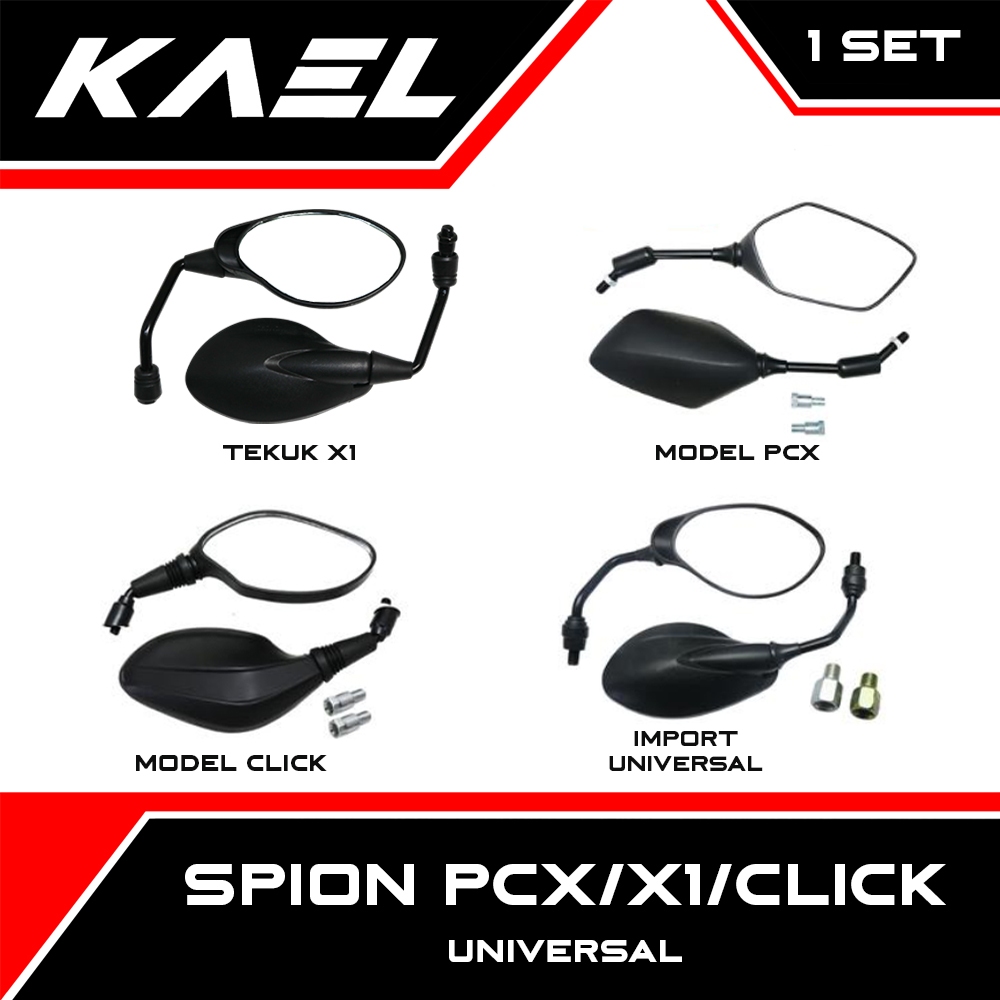 Jual Spion PCX / X1 / Click Universal Untuk Motor Honda Beat FI F1 Pop ...