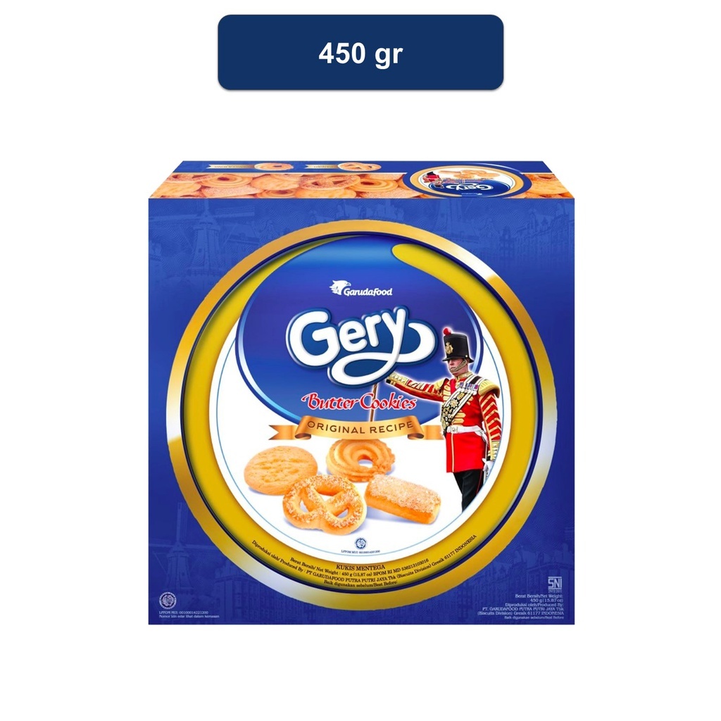 Jual Gery Butter Cookies 450gr Biscuits Mentega Gerry Buter Kukis ...
