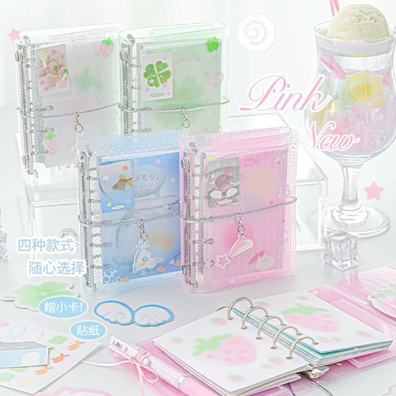 Jual binder M5 (5 ring) rosy posy japan vibes clover fish FREE ...