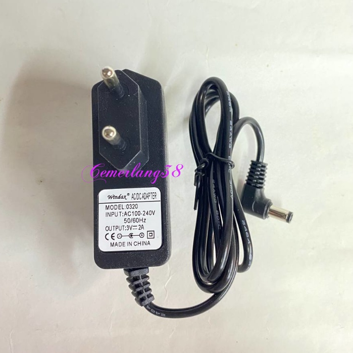 Jual Switching Adaptor 3V 2A BK Transformer Adapter Charger AC to DC 3 ...