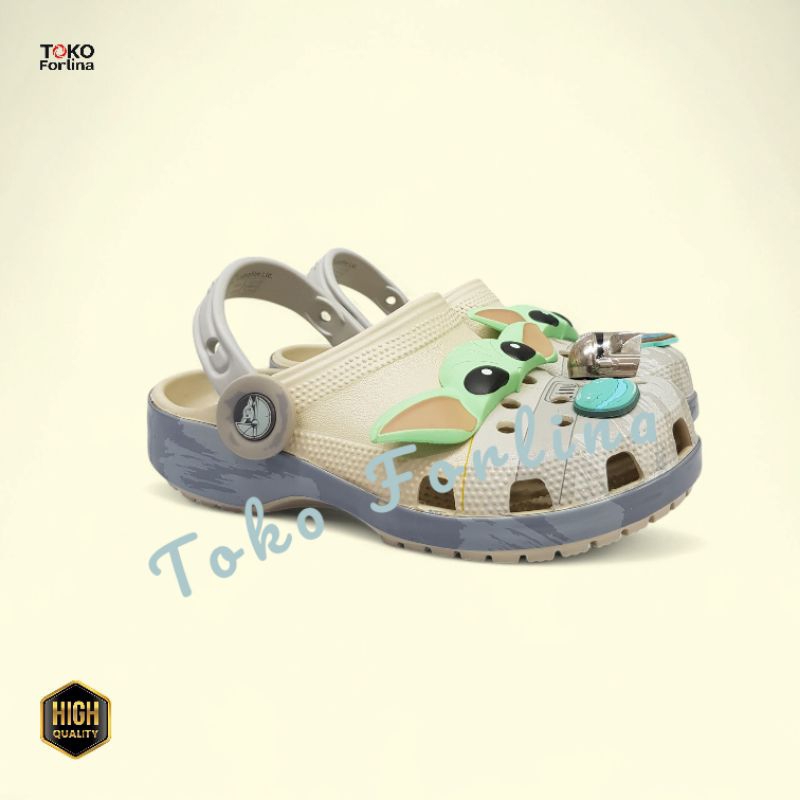 Jual Crocs Grogu Kids and Junior/crocs anak/crocs dewasa | Shopee Indonesia