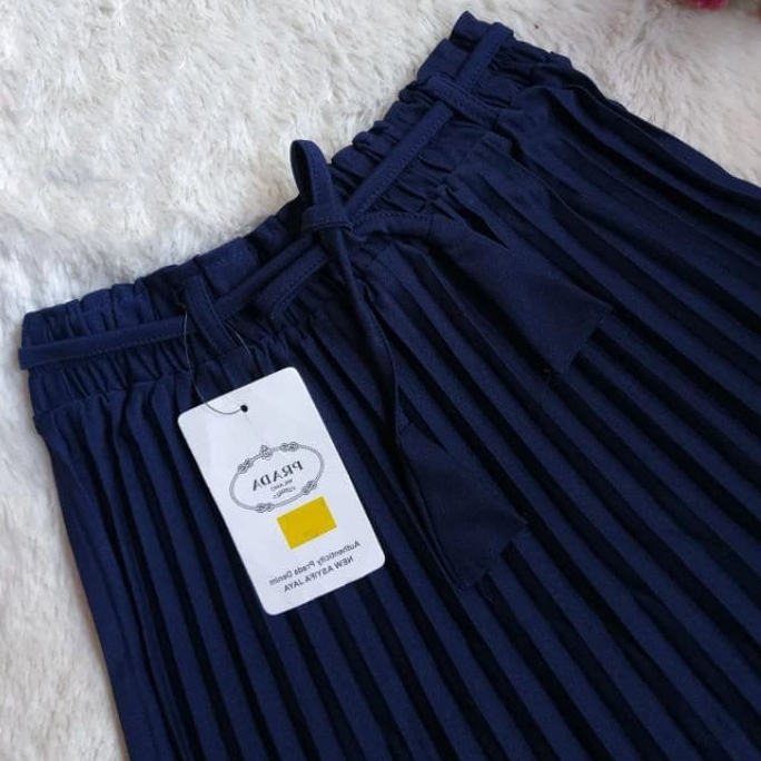 Jual Rok plisket premium Rok plisket panjang muslim bawahan wanita Rok plisket prada original ...