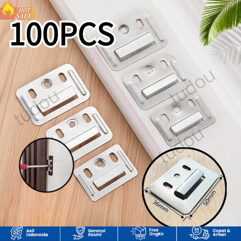 Jual Klip Wpc panel 100pcs/Panel Klip Wallpanel WPC Stainless/ klip ...