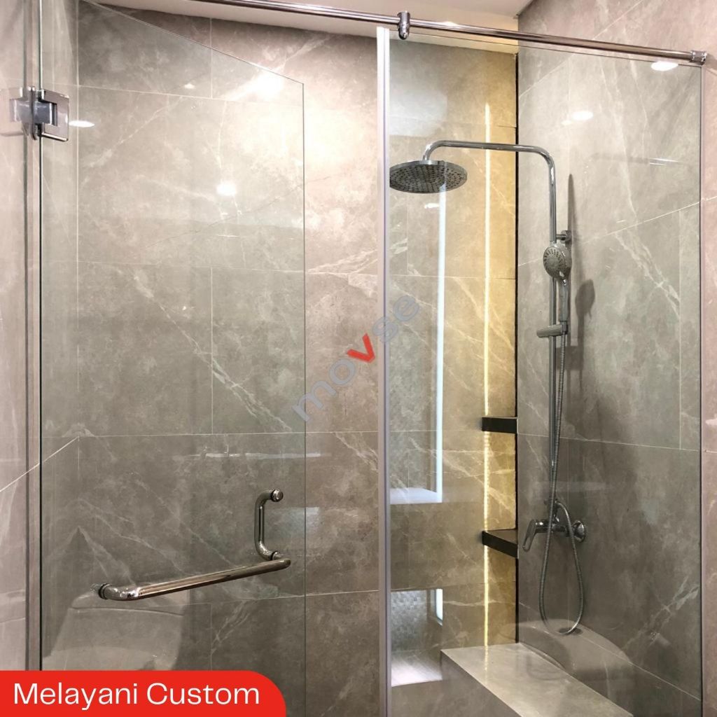 Jual Pintu Shower Premium - Kaca Tempered 10 mm - 70 x 200 cm | Shopee ...
