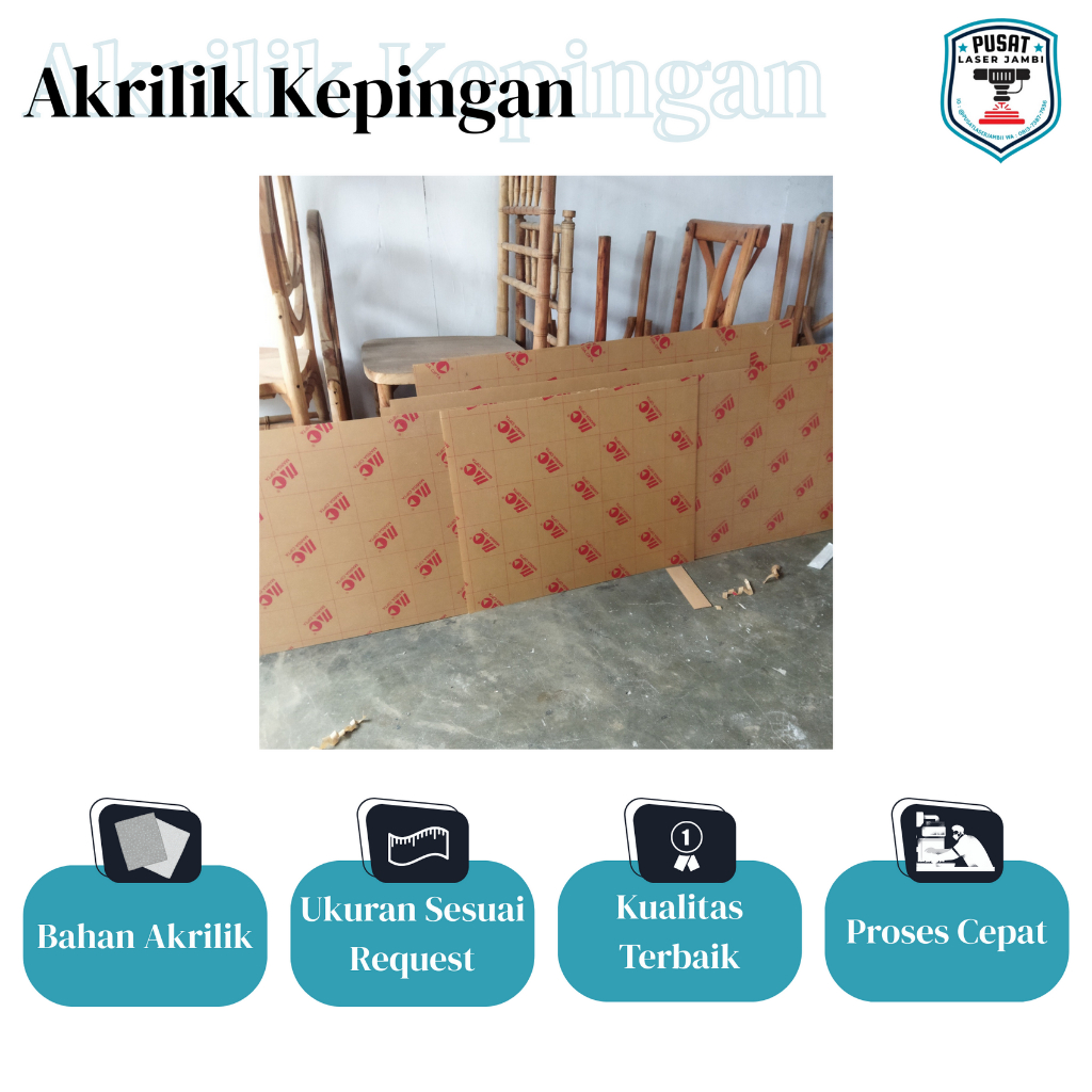 Jual Akrilik Bening / Akrilik Transparan / Akrilik Warna / Akrilik ...