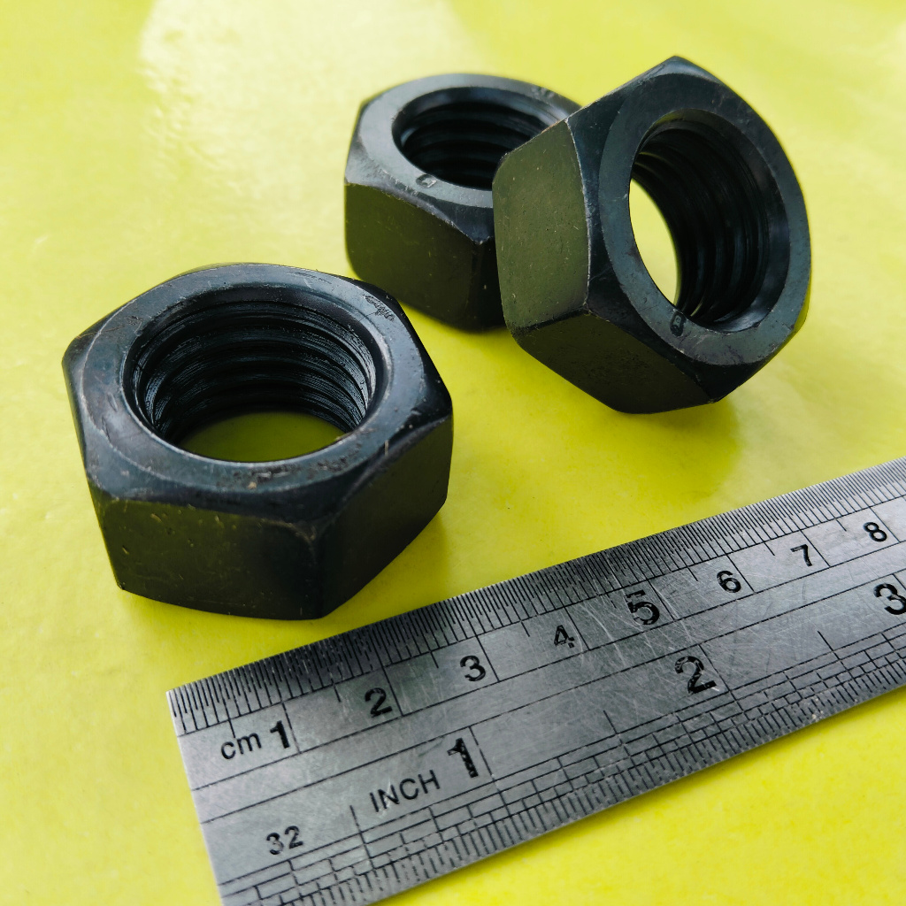 Jual MUR M30 BAJA / MUR BAUT KUNCI 55 / MUR BAJA M30 HITAM / MUR BAJA HTB GRADE 8.8 M30 / NUT ...