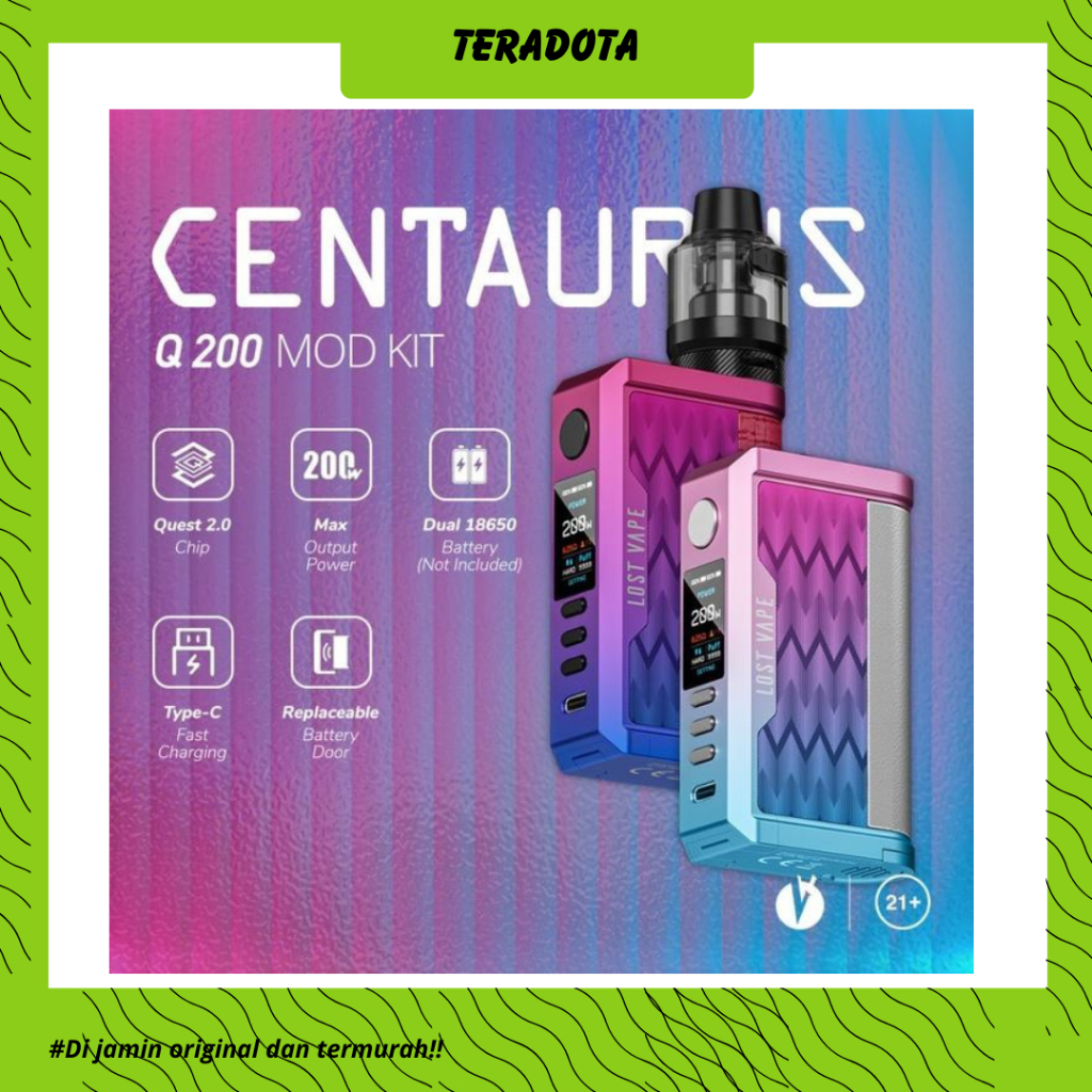 Jual CENTAURUS Q200 MOD KIT NEW EDITION CENTAURUS Q200 100% AUTHENTIC ...