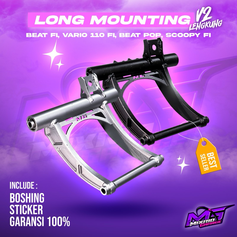 Jual Mounting Panjang Beat Fi, Beat Pop, Vario 110 Fi V2 MixrioGarage ...