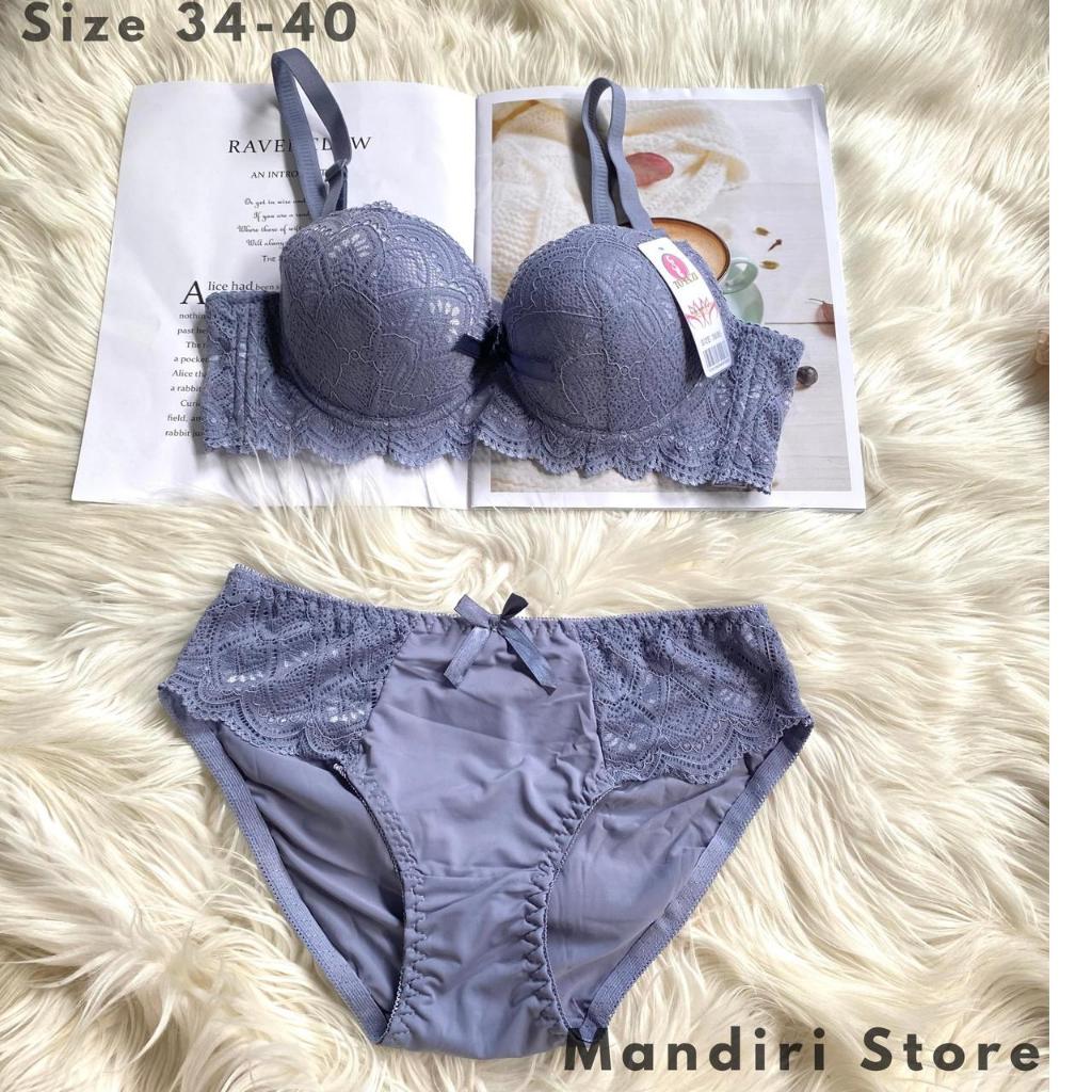 Jual BH SET + CD RENDA SATU SET KUALITAS IMPORT PREMIUM CUP A KAIT 3 | Shopee Indonesia