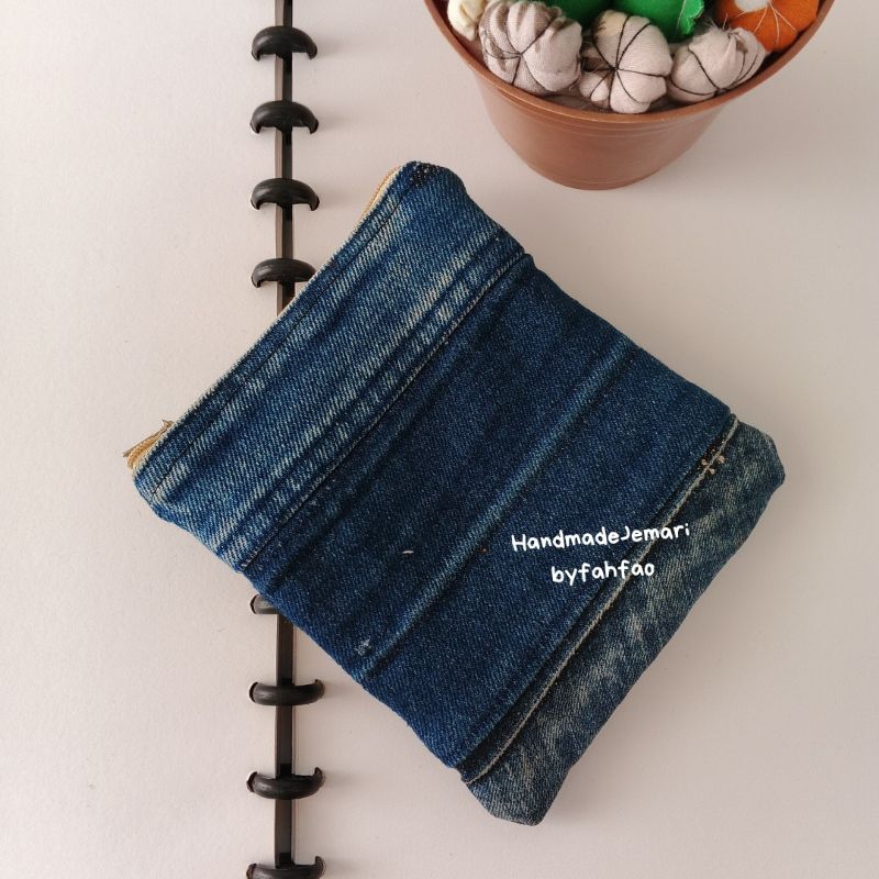Jual Pouch Denim | Pouch Serbaguna | Pouch Recycle Jeans | Shopee Indonesia