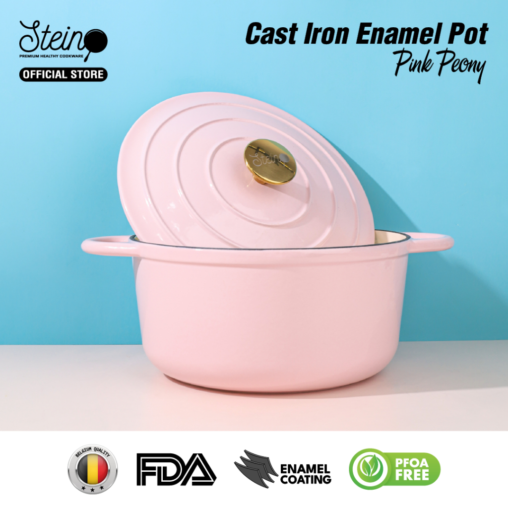 Jual STEIN Cast Iron Enamel Pot | Enamel Coating Belgia Europe | Non ...