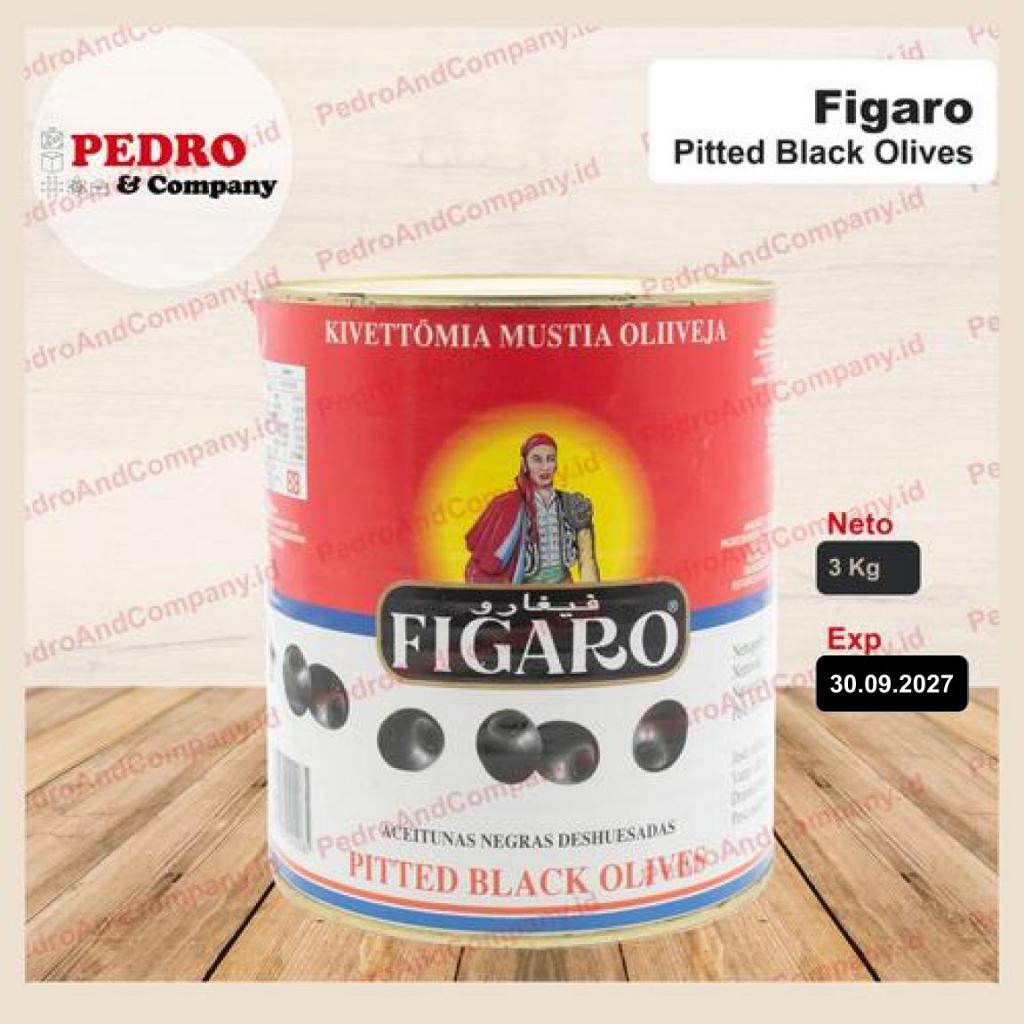 Jual Figaro pitted black olives 3kg - kaleng besar | Shopee Indonesia