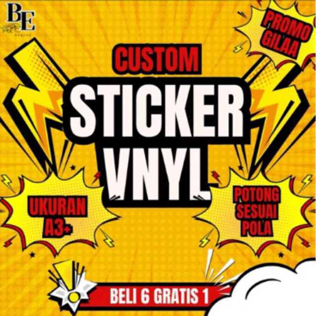 Jual CETAK STICKER CUSTOM VNYL | Shopee Indonesia