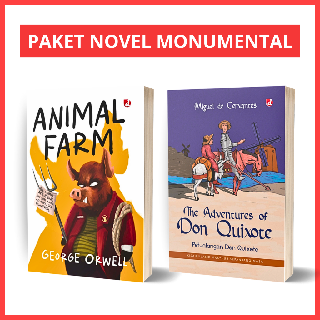 Jual Paket Novel Animal Farm & Don Quixote (George Orwell - Miguel de ...