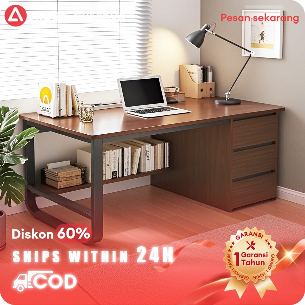Jual Meja Kantor Dengan Laci Meja Komputer Meja belajar Meja Kamar ...