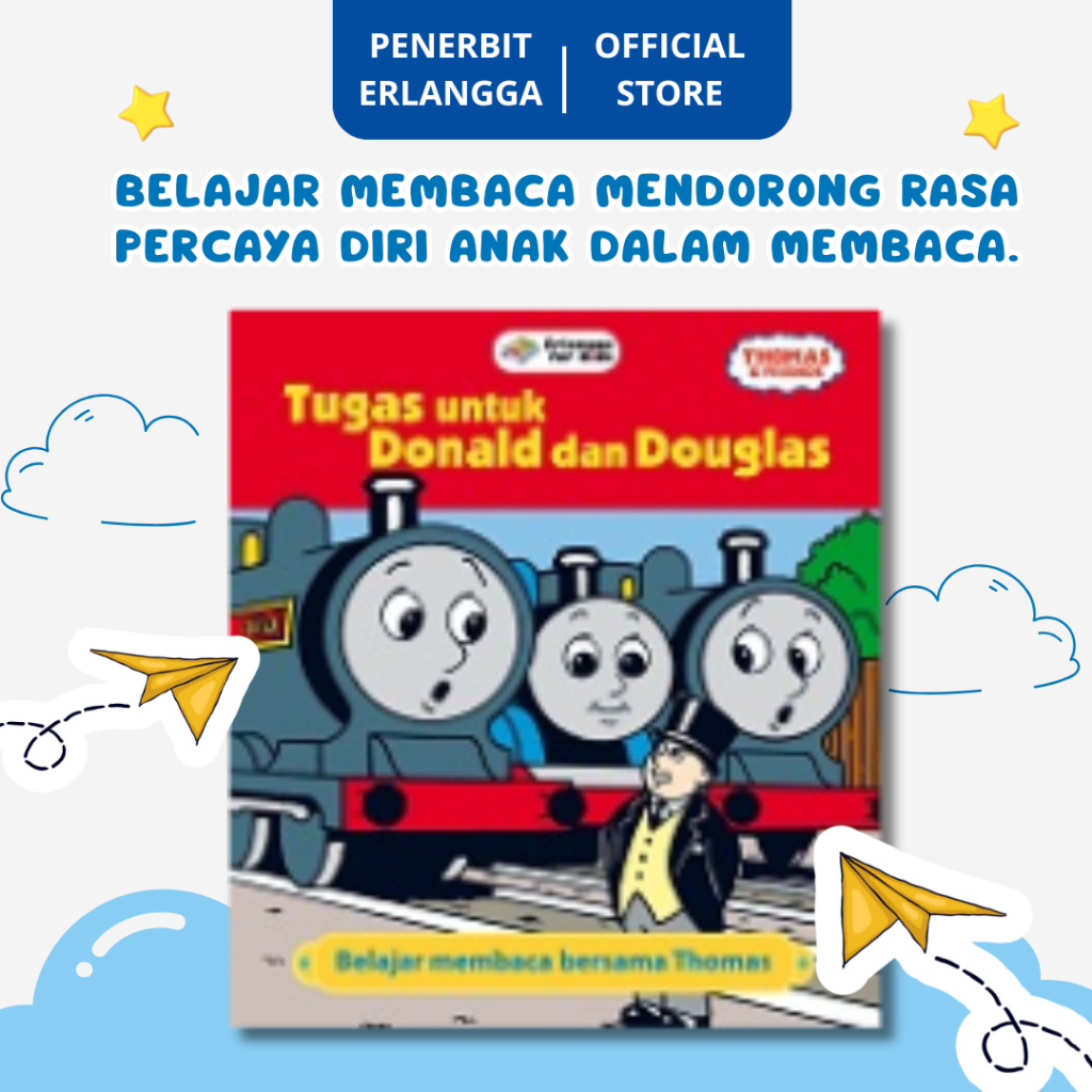 Jual [Erlangga Official] Buku Cerita Anak: Thomas & Friends: Tugas Untuk Donald & Douglas ...