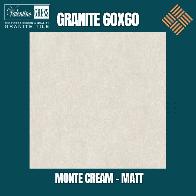 Jual GRANITE 60X60 MONTE CREAM | MATT | VALENTINO GRESS | Shopee Indonesia