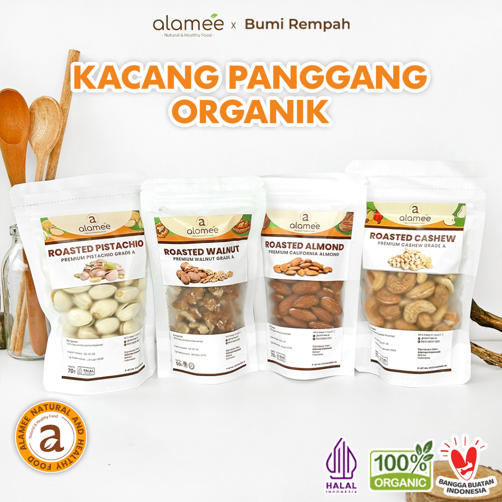 Jual Kacang Almond Almon Mede Walnut Pistachio Kupas Panggang Premium ...
